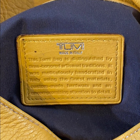 Tumi | Bags | Tumi Yellow Shoulder Bag | Poshmark